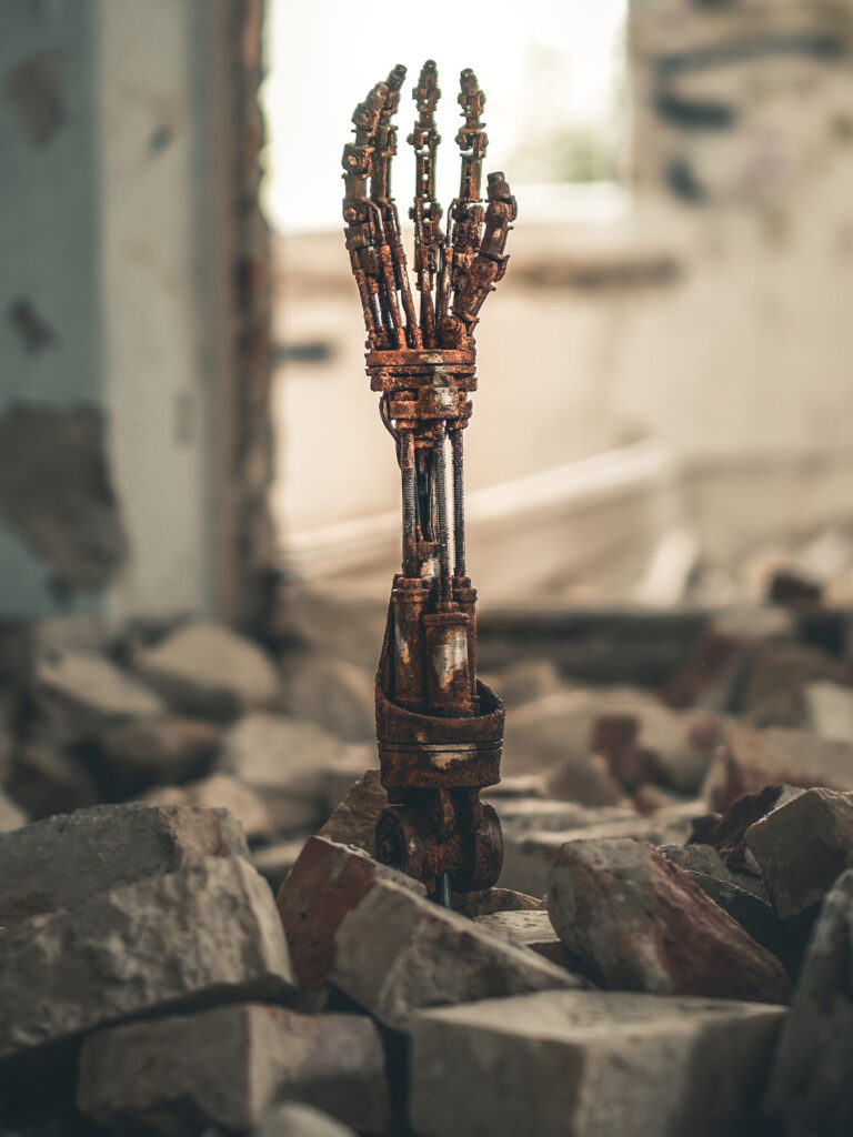 Weathered Terminator T800 Arm – Dantes Workshop