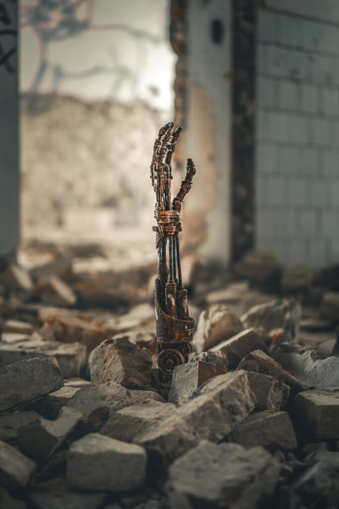 Weathered Terminator T800 Arm – Dantes Workshop