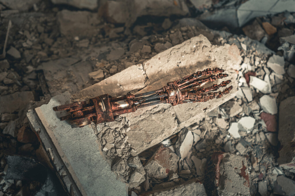 Weathered Terminator T800 Arm – Dantes Workshop